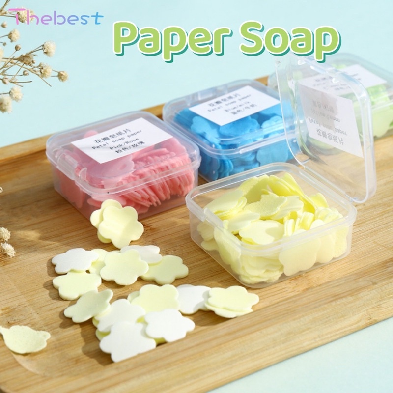 Thebest 100PCS Disposable Soap Paper Travel Soap Paper Washing Hand ... Thebest 100PCS Disposable Soap Paper Travel Soap Paper Washing Hand ...