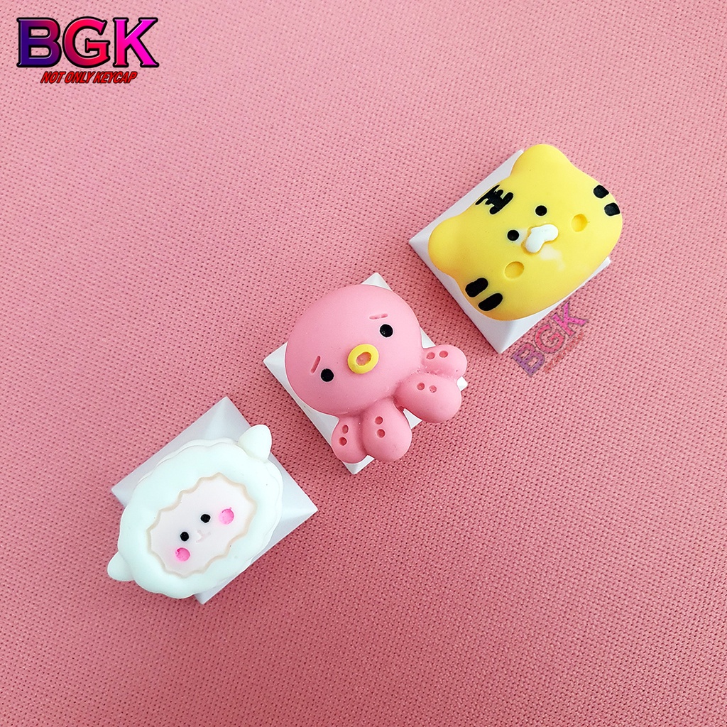 Octopus, Sheep, Cute Cat Mechanical Keyboard Keycap Artisan (Octopus ...