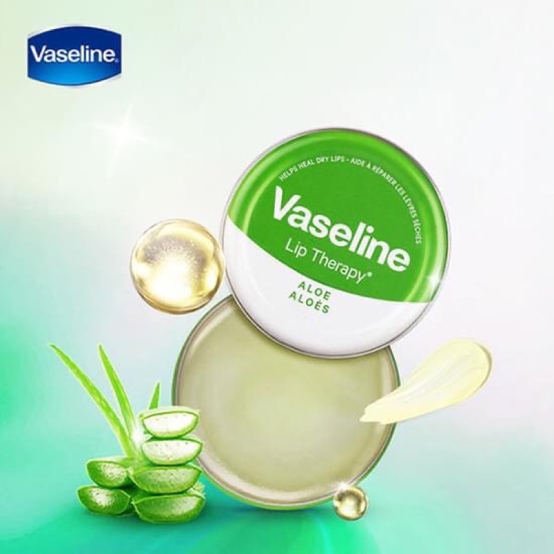Vaseline Petroleum Jelly Aloe Vera Lip Balm 20g | Shopee Philippines