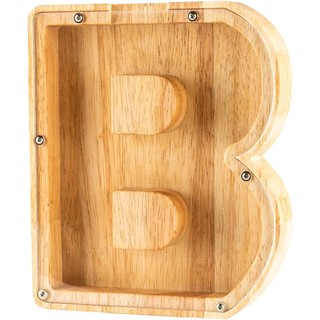 Wooden Letter Piggy Bank Storage Coin Box DIY Name Alkansya Coin Bank ...