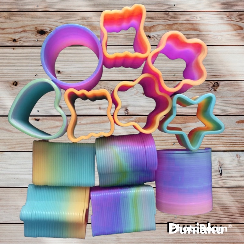 Spring spring mini rainbow slinky/Toy per spring rainbow Geometric ...