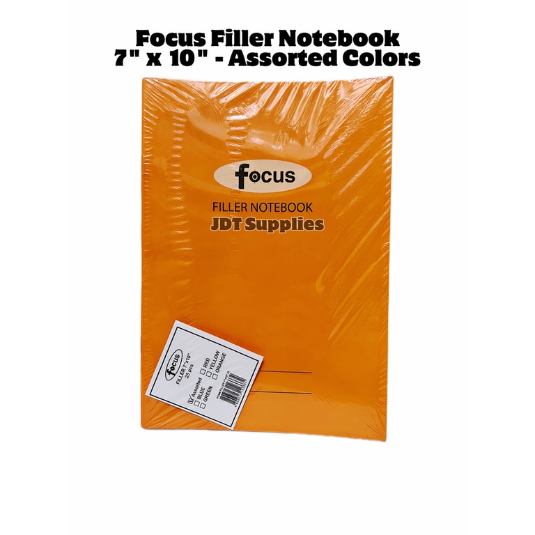 Focus Filler Notebook 7"x10" [5/10/25pc per pack] | Shopee Philippines