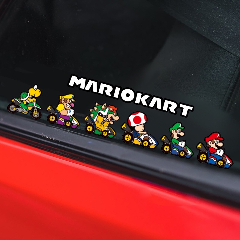 Super Mary Mario Creative Cute Game Car Stickers Motorcycle Electric ...