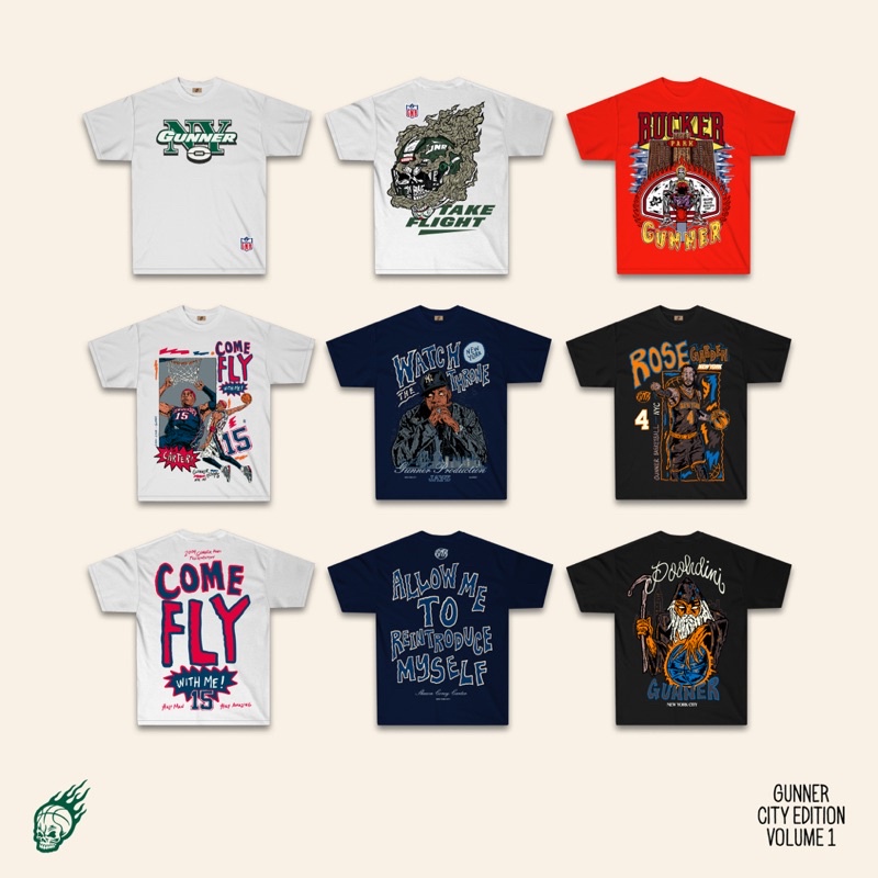 GUNNER CITY EDITION VOLUME 1 | NEW YORK (OVERSIZED TEE) | Shopee ...
