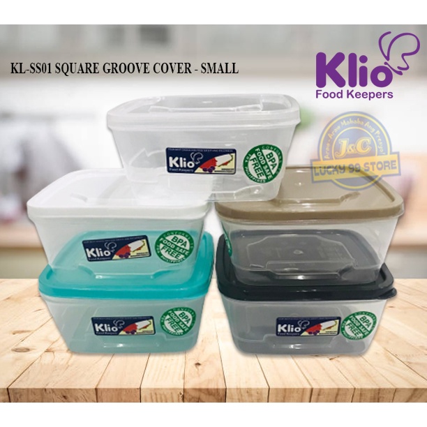 Klio KL-SS01 Square Stack 400mL Food Keeper Small Container Storage Bin ...