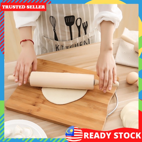 Wooden Rolling Pin Dough Rolling Baking Roll Curry Puff Pastry Penguli ...