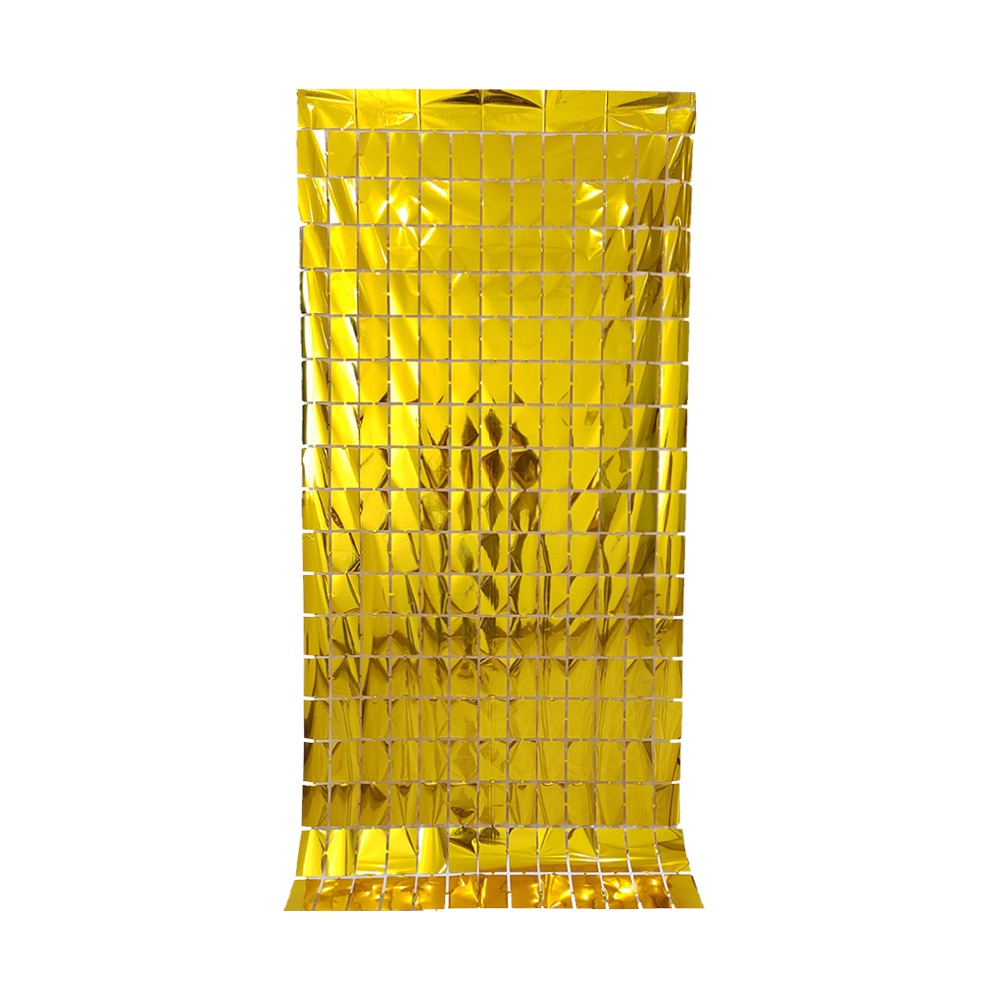 1*2M Foil Curtain Square Backdrop Glitter Sequin Wall Birthday Party ...