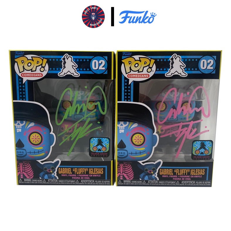 Funko PoP! Comedian: Fluffy Gabriel Iglesias Blacklight SIGNED (Fluffy ...