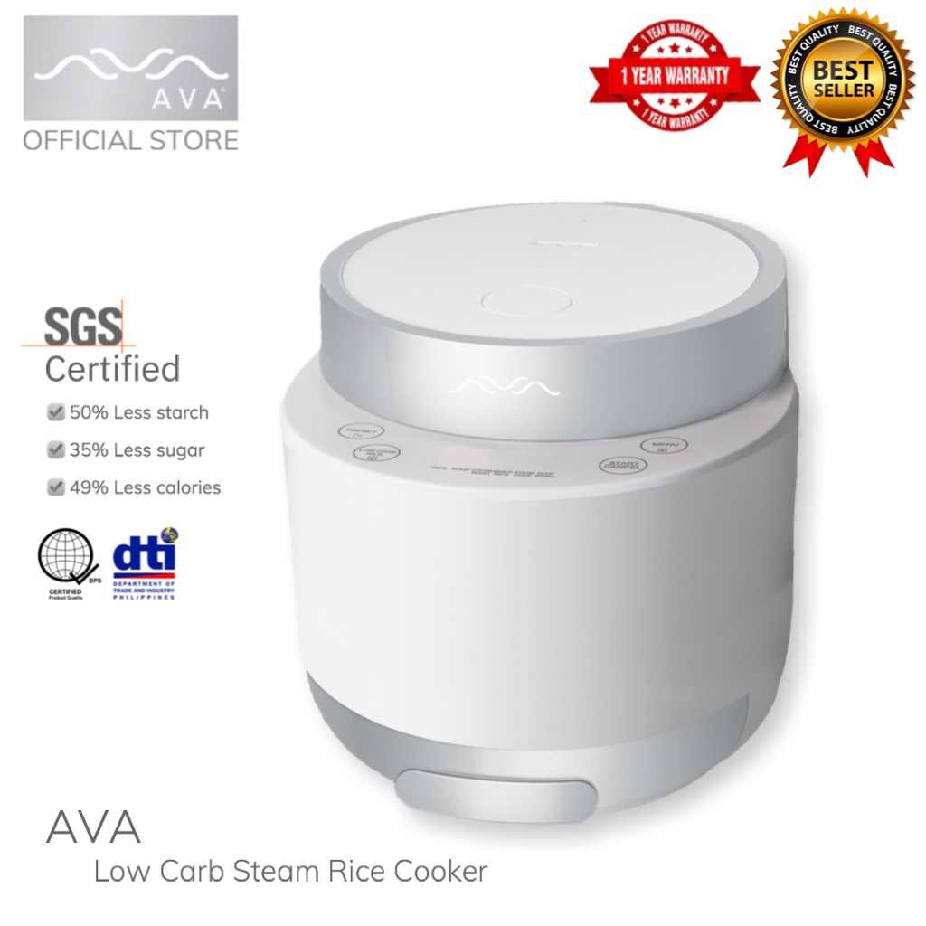 AVA Low Carb Steam Rice Cooker 2L/4L low sugar, desugarizing, Starch ...