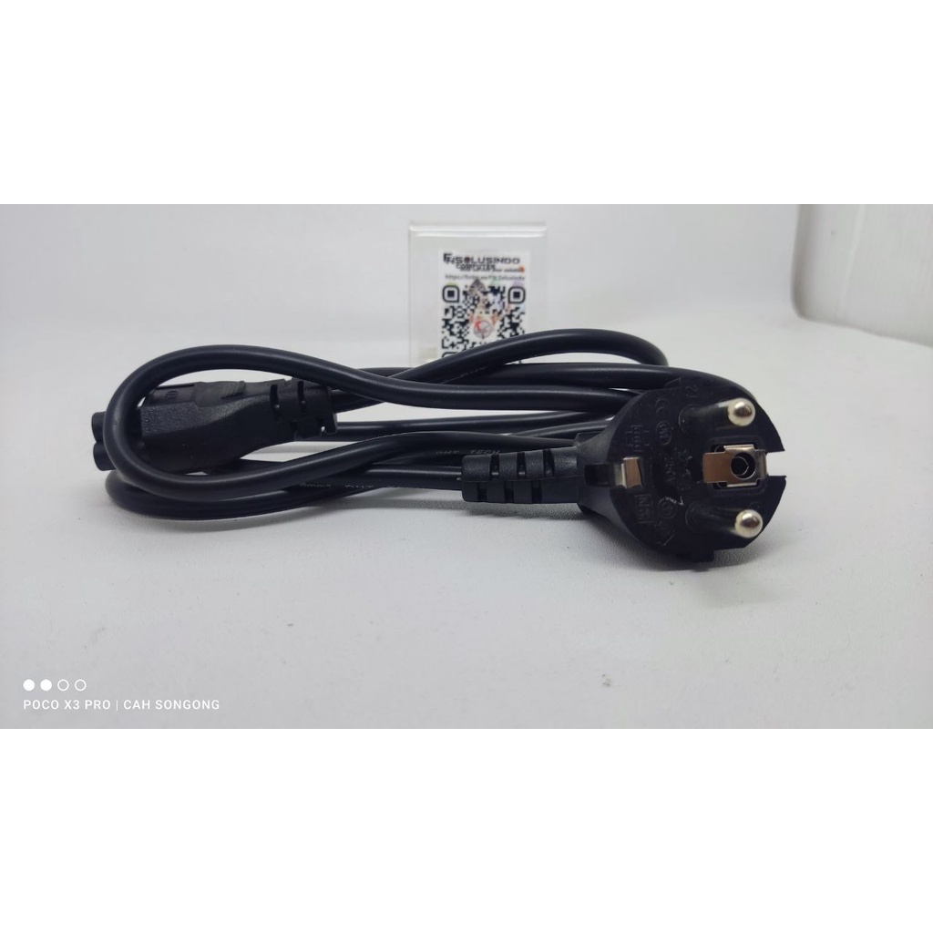 3-hole 1.5M Power Cable For Charger Connection/Laptop Adapter To PLN ...