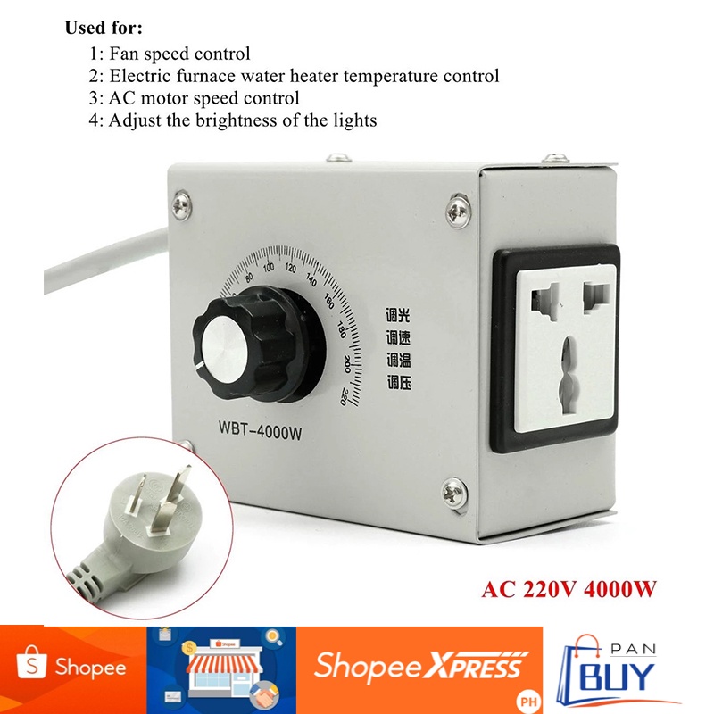 Motor Speed Controller 4000W AC 220V Variable Voltage Controller ...