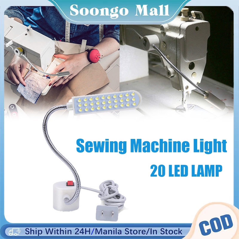 20 LED Industrial Sewing Machine Lighting Lamp Flexible Work Lamp With ...