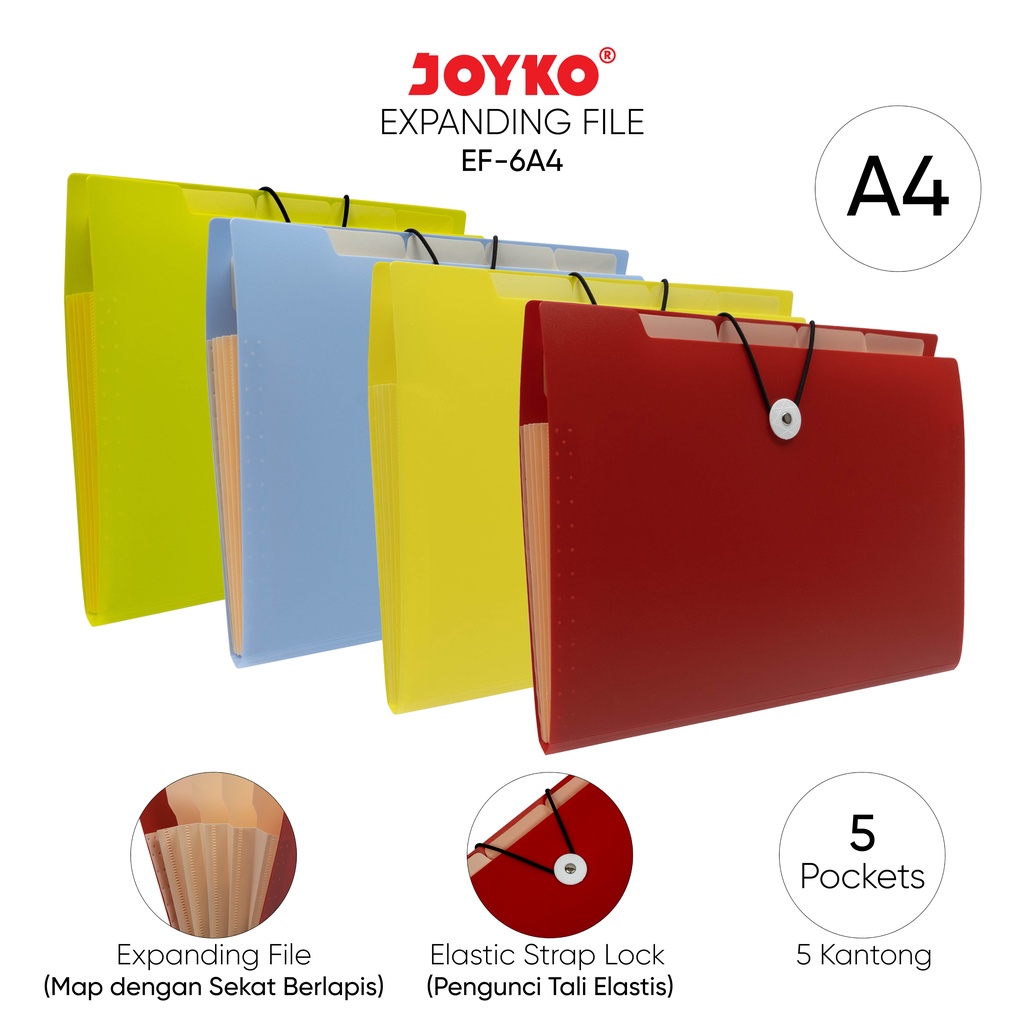 Expanding File Joyko EF-6A4 Harmonica Folder | Shopee Philippines