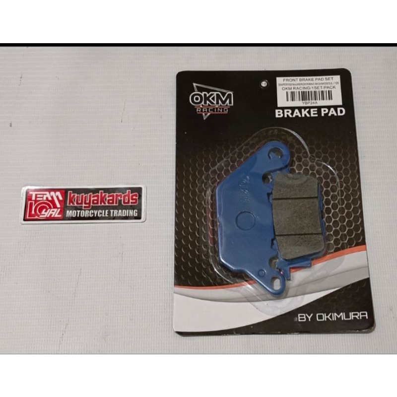 OKM RACING FRONT BRAKE PAD AEROX V1 V2/NMAX V1 V2/SNIPER 150 V1 V2 ...