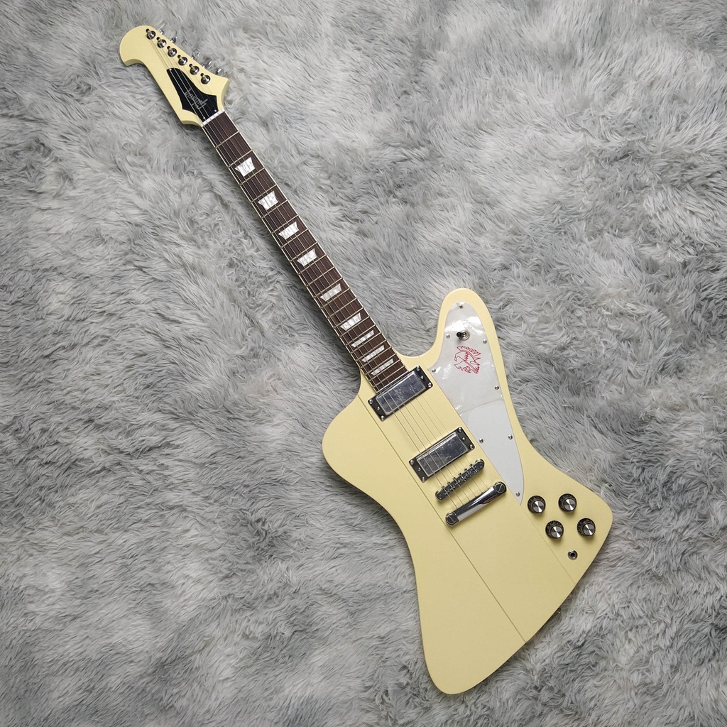 Gibson Firebird Cream Yellow Electric Guitar Neck Thru Body Humbucker ...