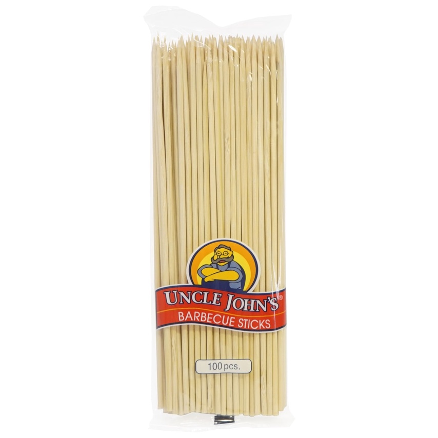 Uncle John's Barbecue Sticks 100s 8in and 12in (Bamboo, skewers, bbq ...