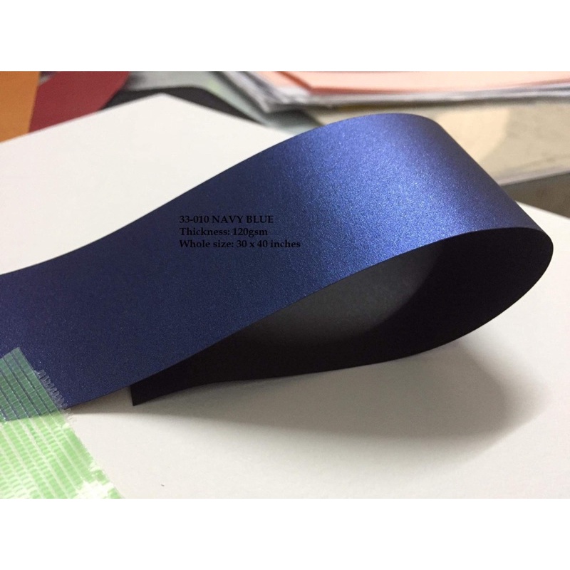 Navy Blue 120gsm pearlescent paper for envelope | Shopee Philippines