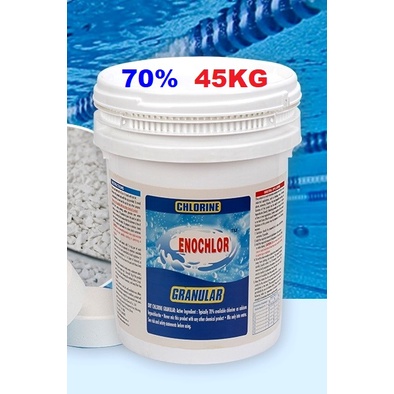 ENOCHLOR CHLORINE CALCIUM HYPOCHLORITE 70% 45KG PER PAIL | Shopee ...