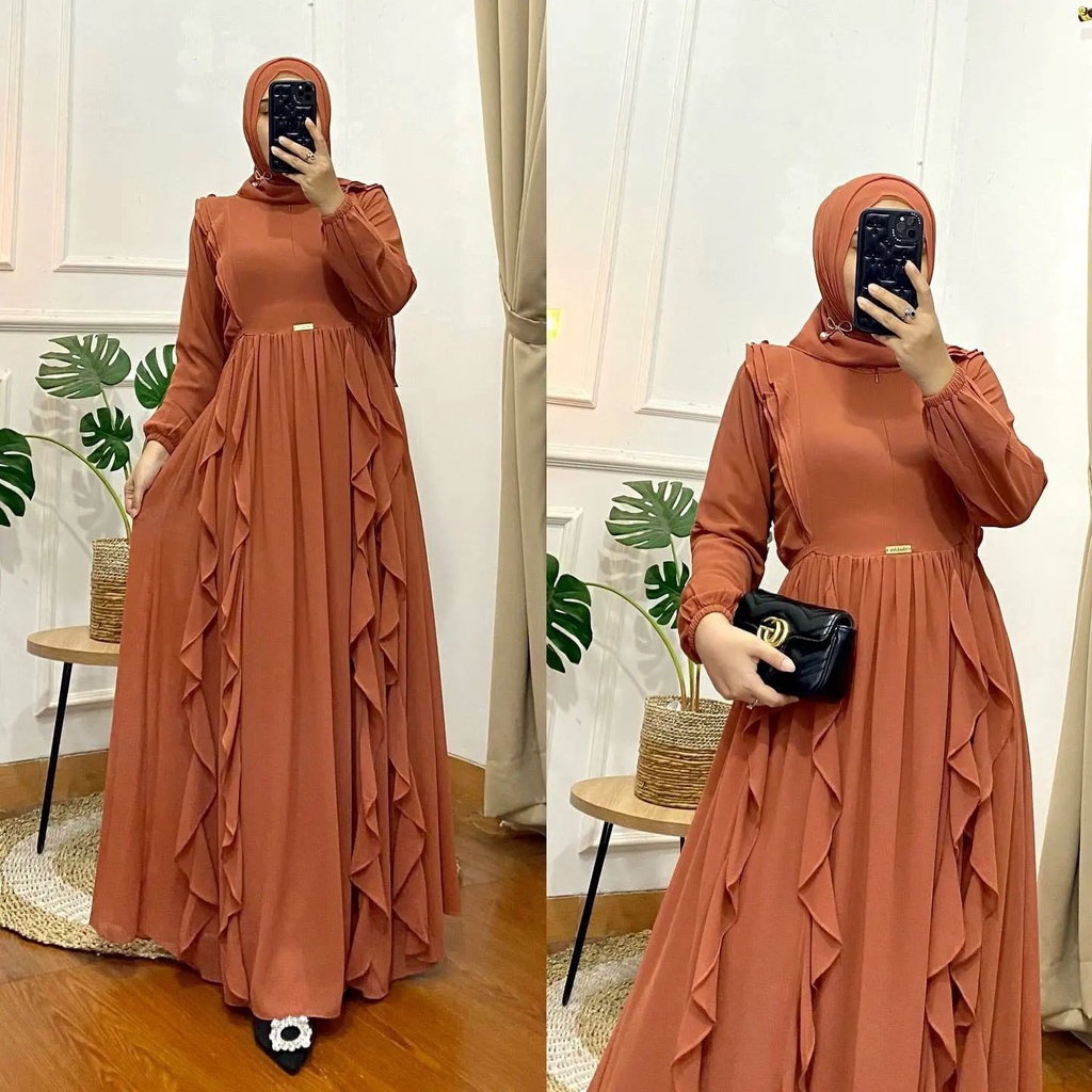 Ayeena's Latest Party Gamis Dress Beautiful Muslim Dress Fashion ...
