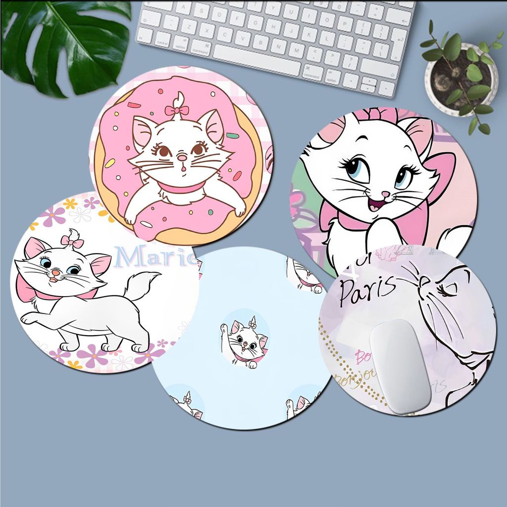 Disney Marie Cat Round Custom Skin Cartoon Anime Gaming Mouse Pad ...