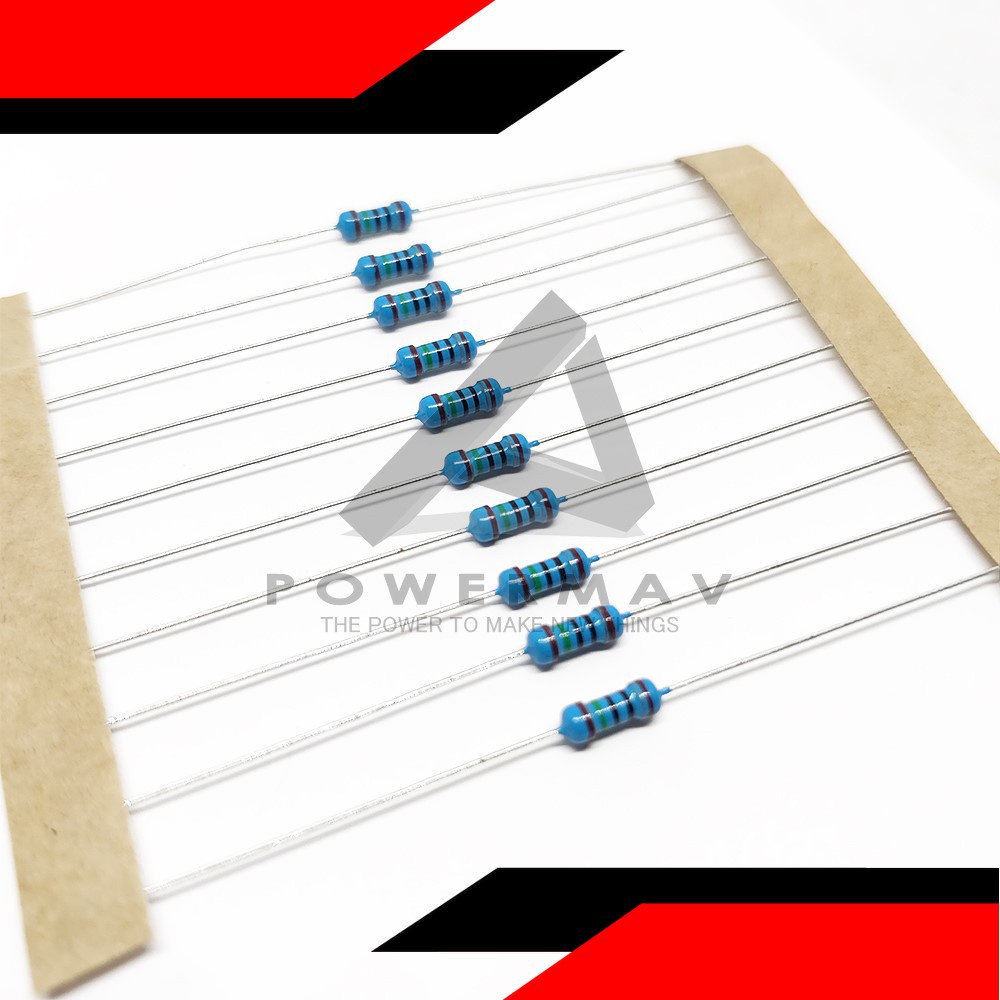 10pcs 150 ohms 5 band 1/4w Metal film resistor 1% ohm for pcb ...