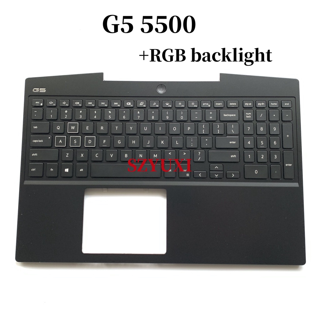 New US ENGLISH For Dell G5 5500 Palmrest Keyboard Assembly RGB ...