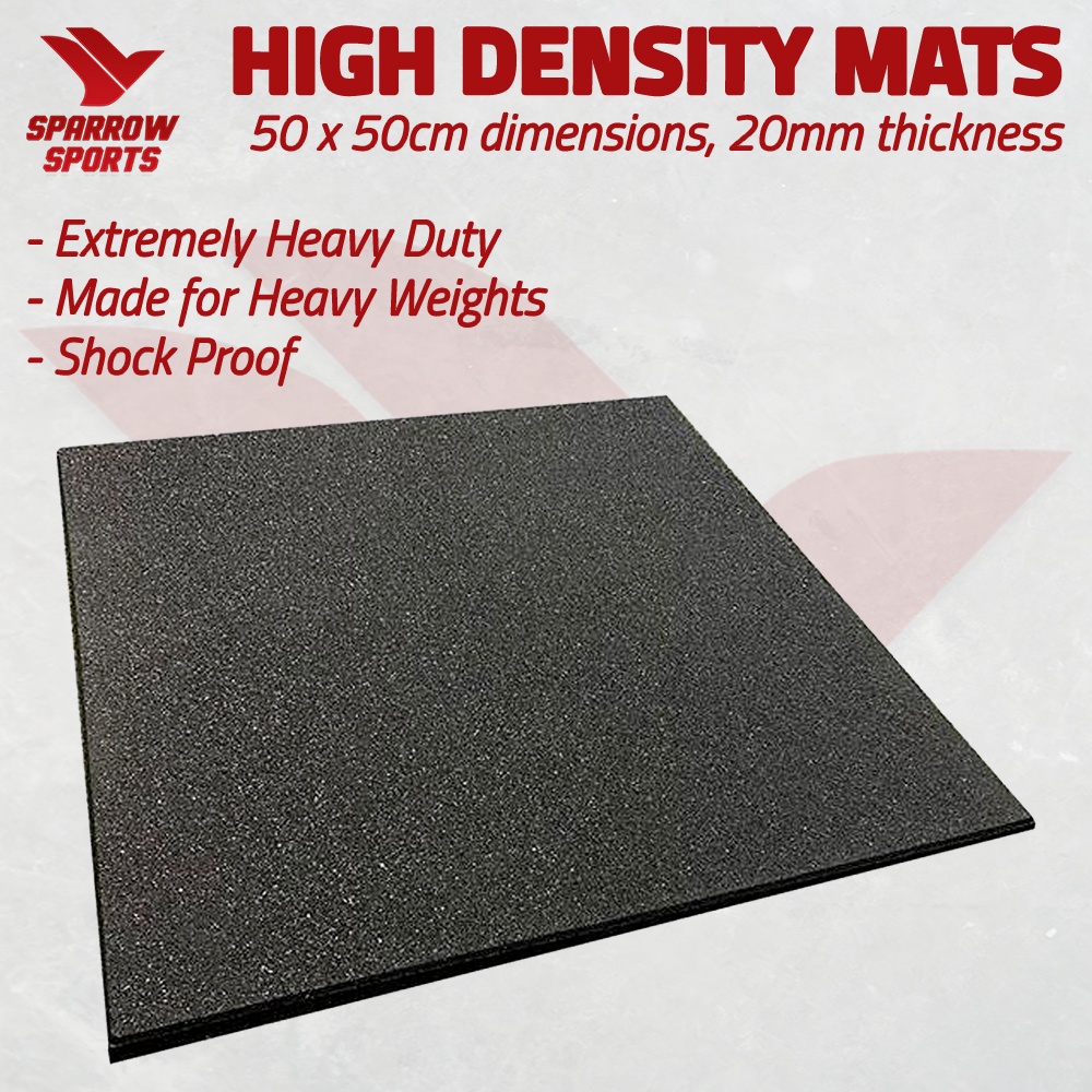 20mm High Density Rubber Mat (500mm x 500mm x 20mm) | Shopee Philippines