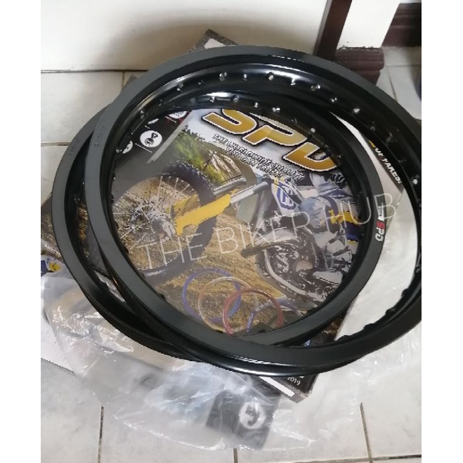 SPD Rim Set 2.15x17+1.85x17 Black/Silver 36 holes | Shopee Philippines