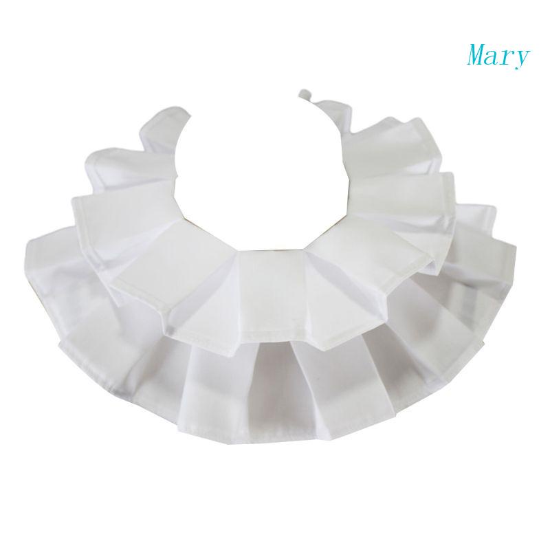 Mary Womens Vintage Renaissance Cotton Ruffle Fake Collar Victorian ...