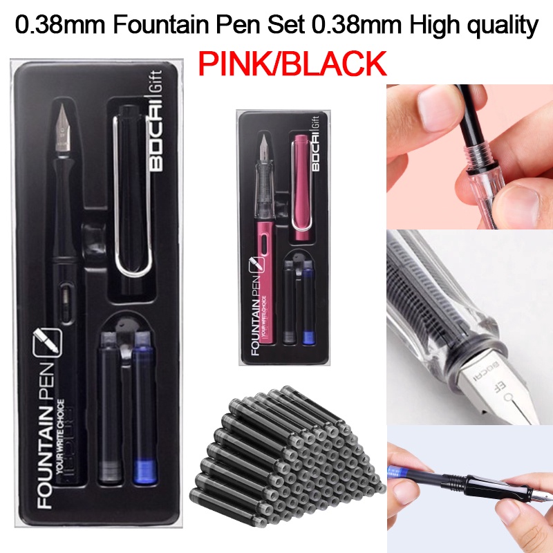 High quality fountain pen set Replacable ink case writing School office ...