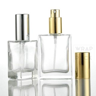 30ml 50ml 100ml clear square bottle Glass Perfume empty bottle with ...