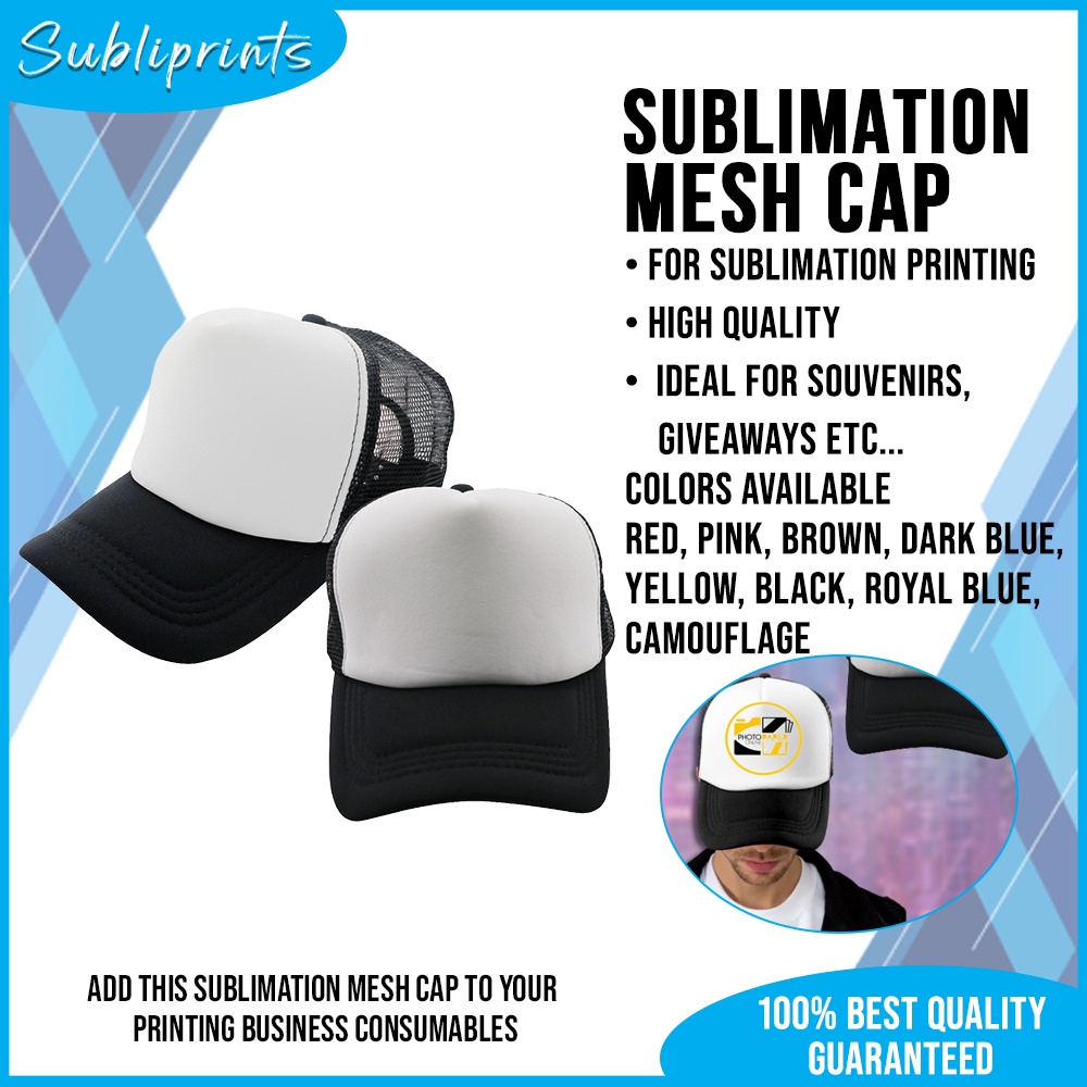 Sublimation Mesh Cap | Net Cap for Customized Design | Plain Baseball ...