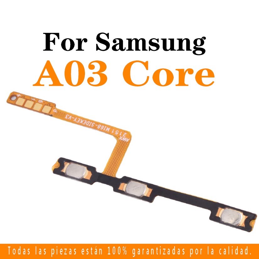 Power Flex Button For Samsung Galaxy A03 Core / A03 A03S Volume Power ON OFF Flex Cable ...