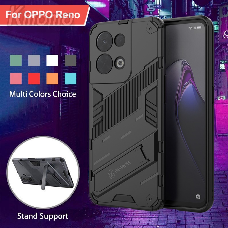 Punk Style Stand Holder Casing For OPPO Reno 8 7 Pro 7 5G 8 4G Reno 8 ...