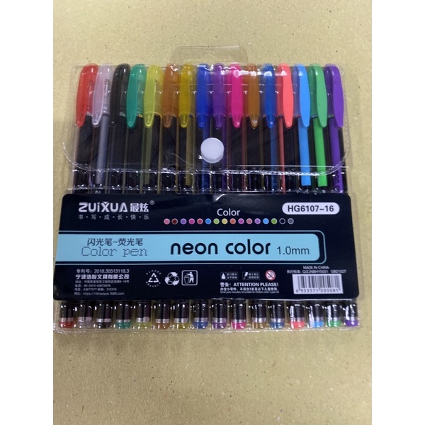 16 colors Highlighter Pastel pen neon color pen Office and School ...
