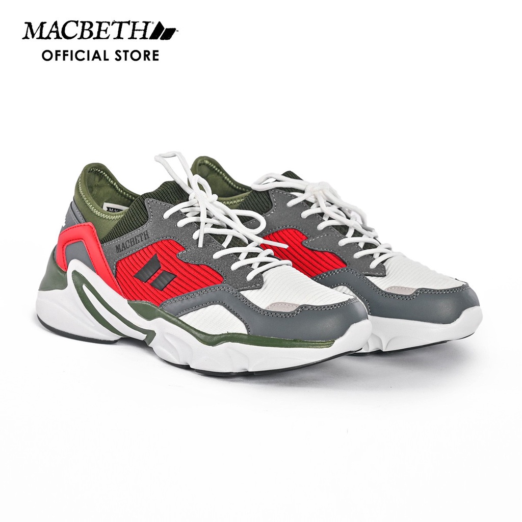 Macbeth Shoes - PORTSMOUTH ( Gray / White / Red / Green ) | Shopee ...