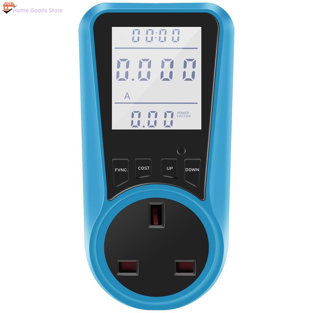 Electricity Usage Monitor Voltage Amps Watt Meter Plug In Electrical ...