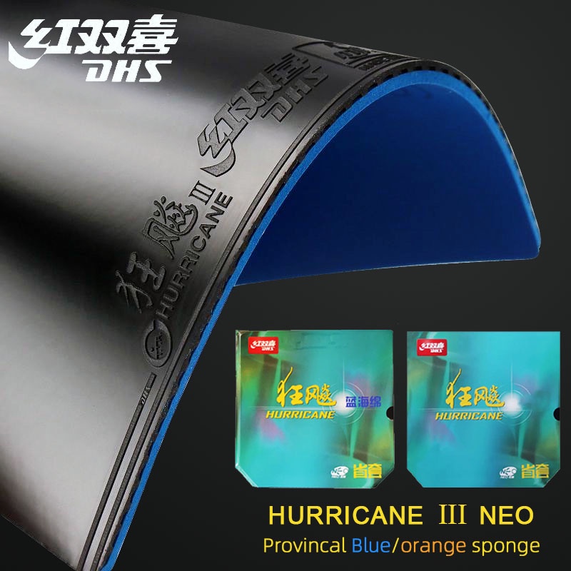 DHS Hurricane 3 NEO Provincal Table Tennis Rubber Professional Tacky ...