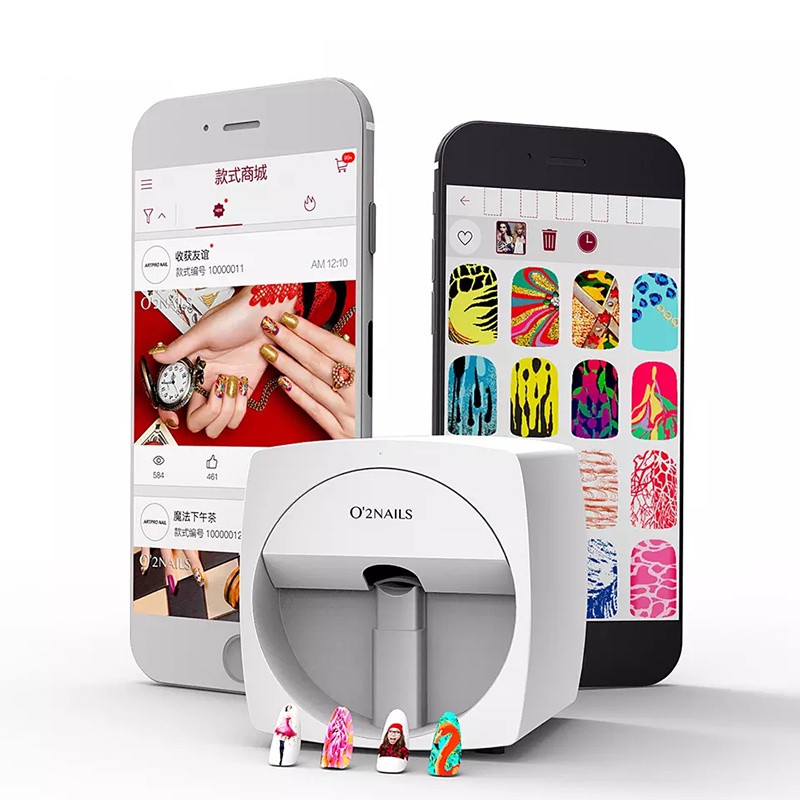 Nail Printer V11 O'2NAILS Creative 3d Nail Arts Photo Printing Nail Art ...