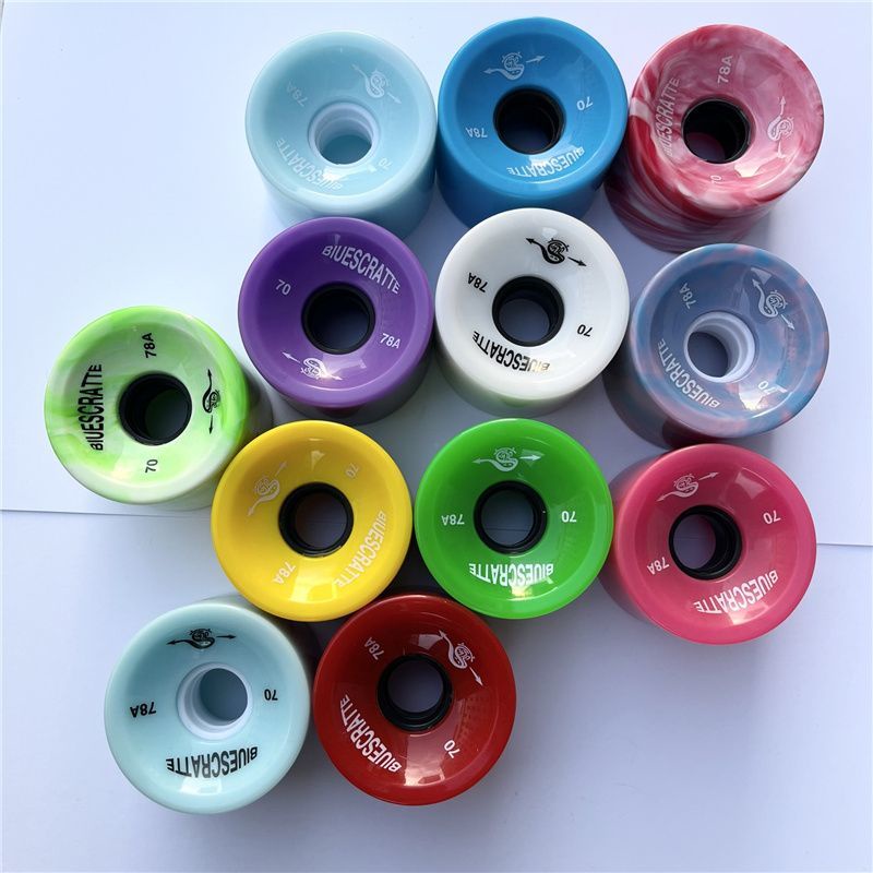 Land Surfboard PU Wheel Skateboard Longboard Small Fishboard ...
