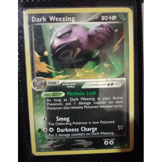 Vintage Pokemon Card - Dark Weezing- Ex Team Rocket - Dual Type ...