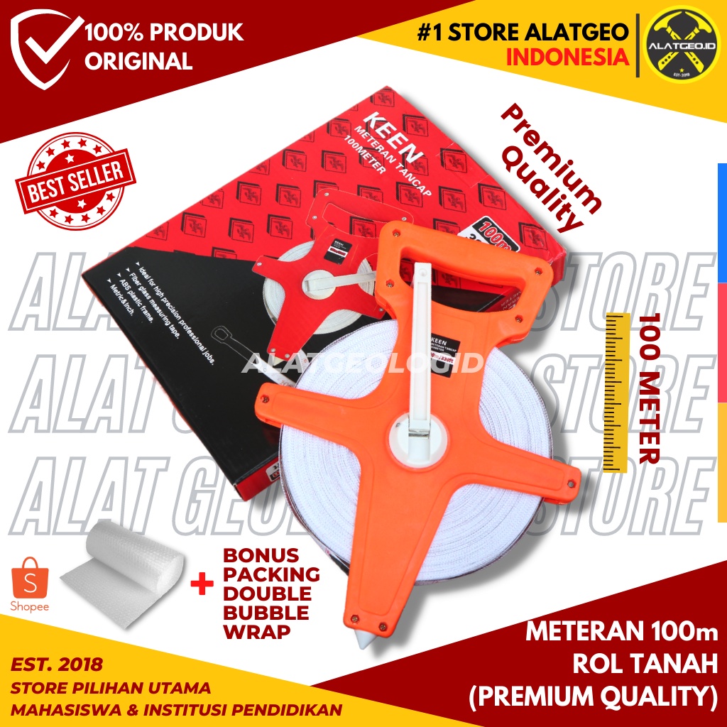 Meter Roll 100m 100 meters | Measuring Geological Soil - Step Meter ...