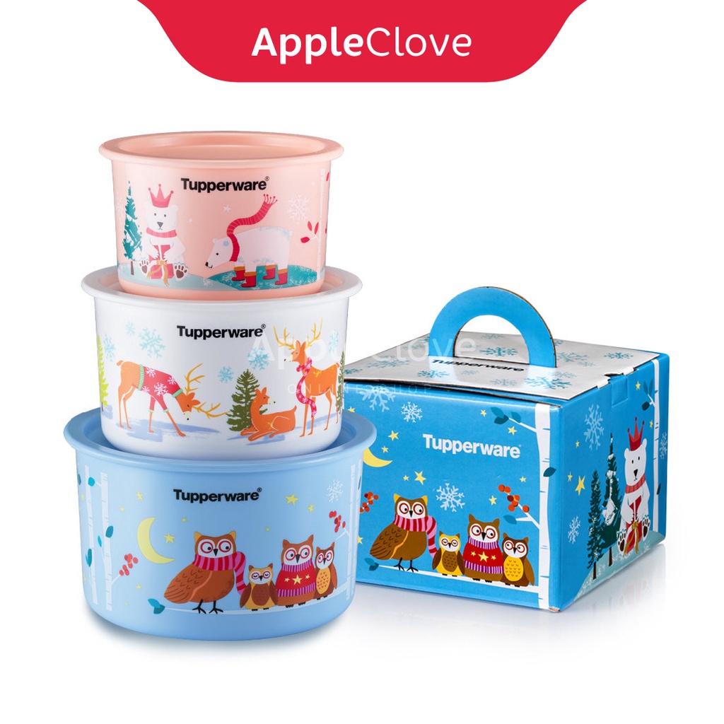 Tupperware Winter Wonders Collection Set Christmas 2022 | Shopee ...