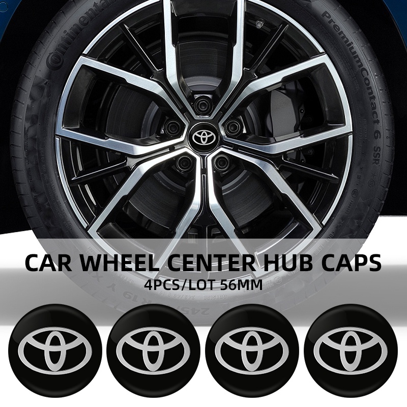 4pcs / lot New Fashion Car-Styling Emblem Wheel Center Hub Cap Stickers ...