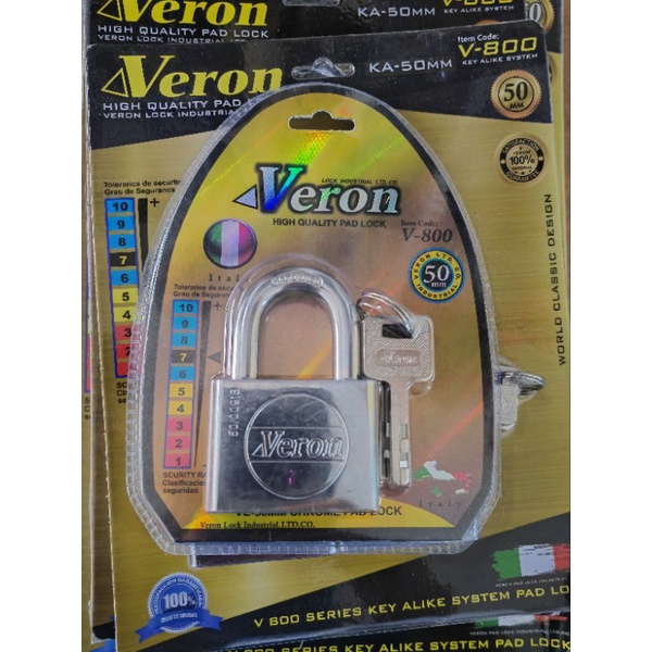 LS GEMILANG VERON 40mm 50mm PadLock Top Security Padlocks Pad Lock ...