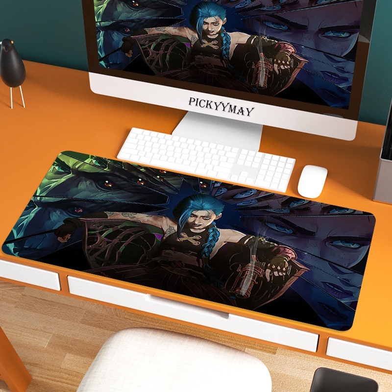 LOL League Of Legends Animation Arcane Jinx Keyboard Table Mat ...