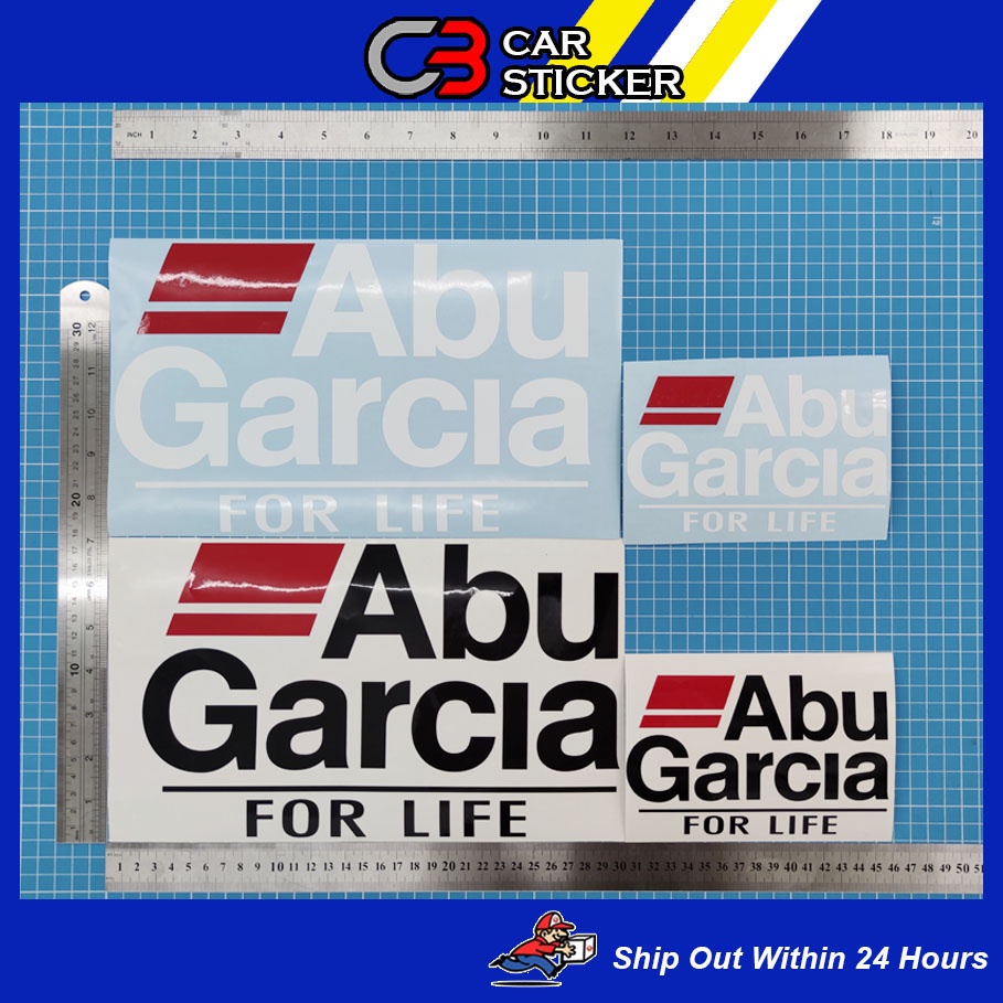 x2 Abu Garcia Sticker Cutting / cs289 | Shopee Philippines