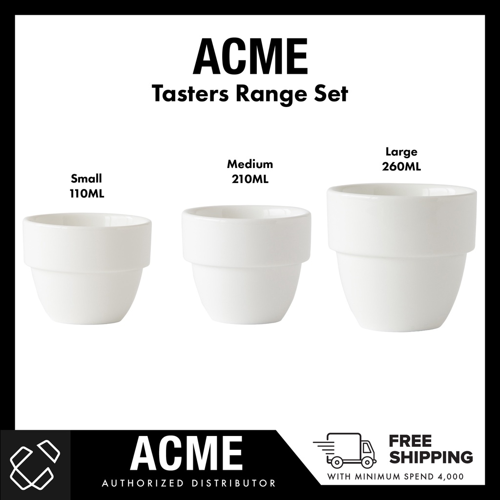 ACME Taster Range Cups | Coffee Cupping Vessel | Coffee Cups 110ml | 210ml | 260ml | Shopee ...