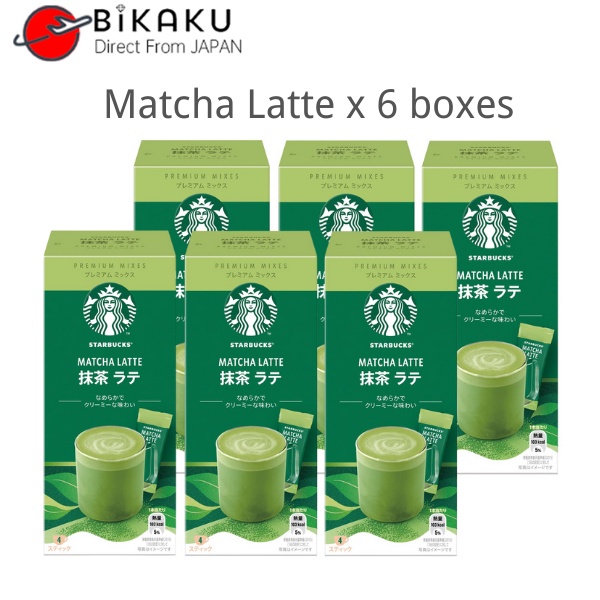 Starbucks Premium Mix Matcha Latte Coffee 6 Boxes Matcha Latte Powder ...
