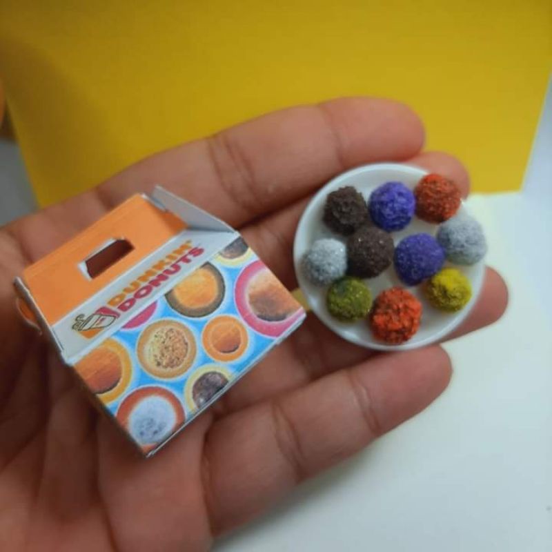 1:12 MINIATURE DONUT SET(12PCS PER BOX) | Shopee Philippines